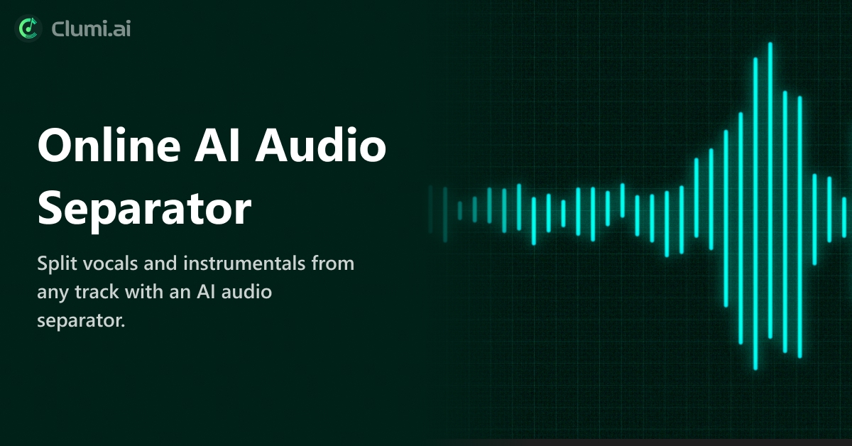 Separador de Áudio IA para Vozes e Instrumentais